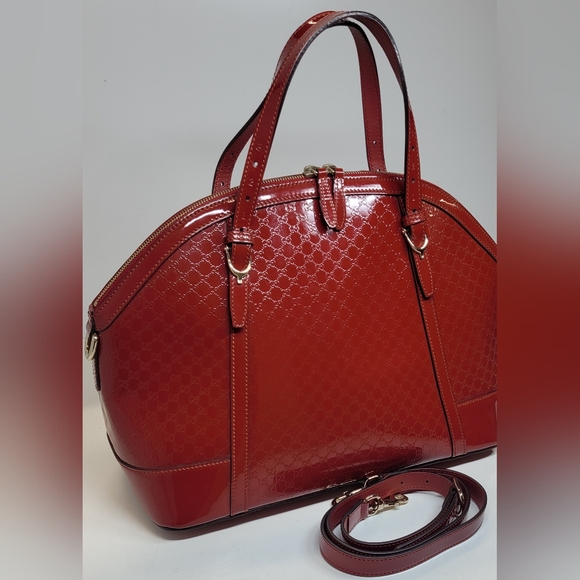 Gucci | Bags | Gucci Microguccissima Patent Leather 2 Way Handbag | Poshmark